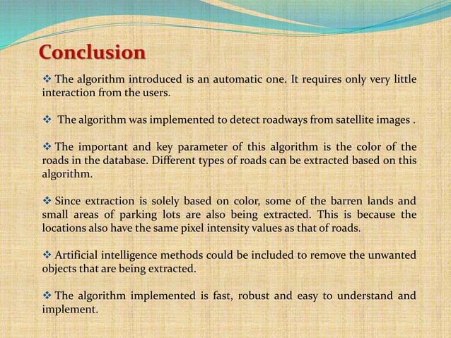 Road Network Extraction Using Satellite Imagery Pptx Artificial