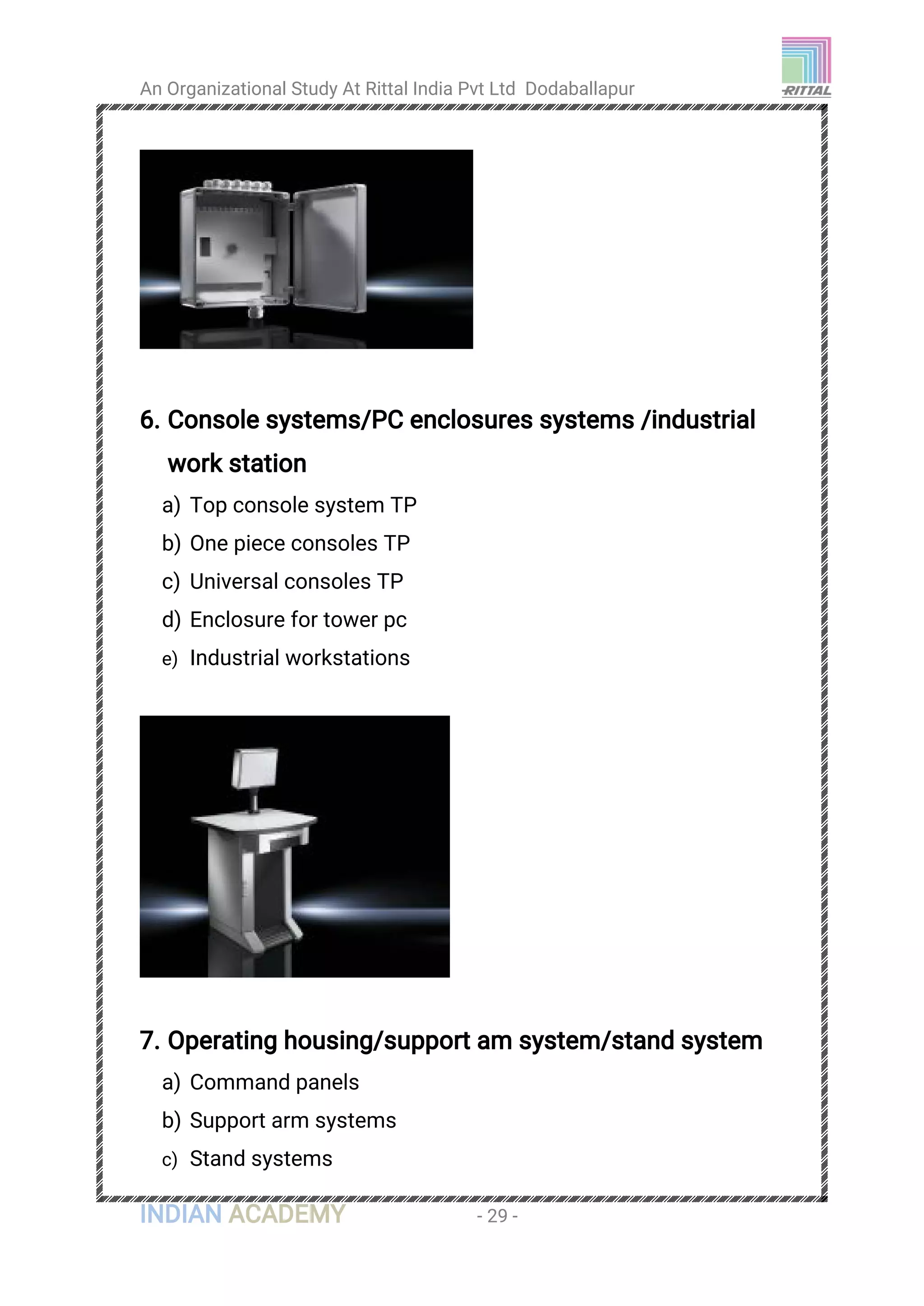 An organisation study at Rittal India Pvt Ltd | PDF