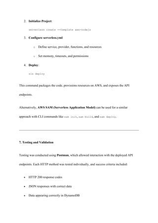 SERVERLESS PERSONAL TO-DO LIST APPLICATION | PDF