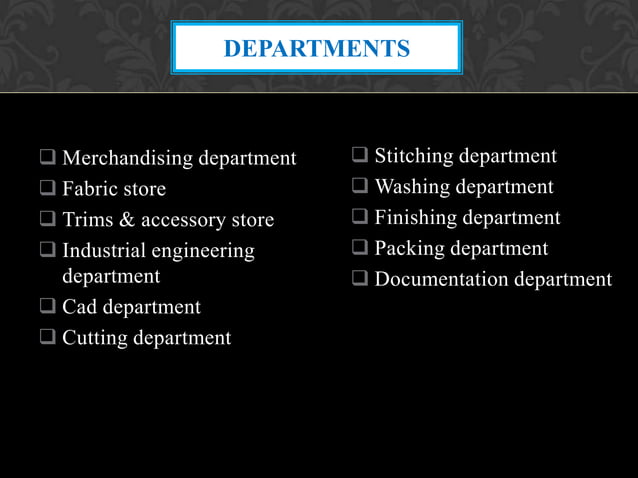 Mapping the process flowchart and documentation in an export house ...