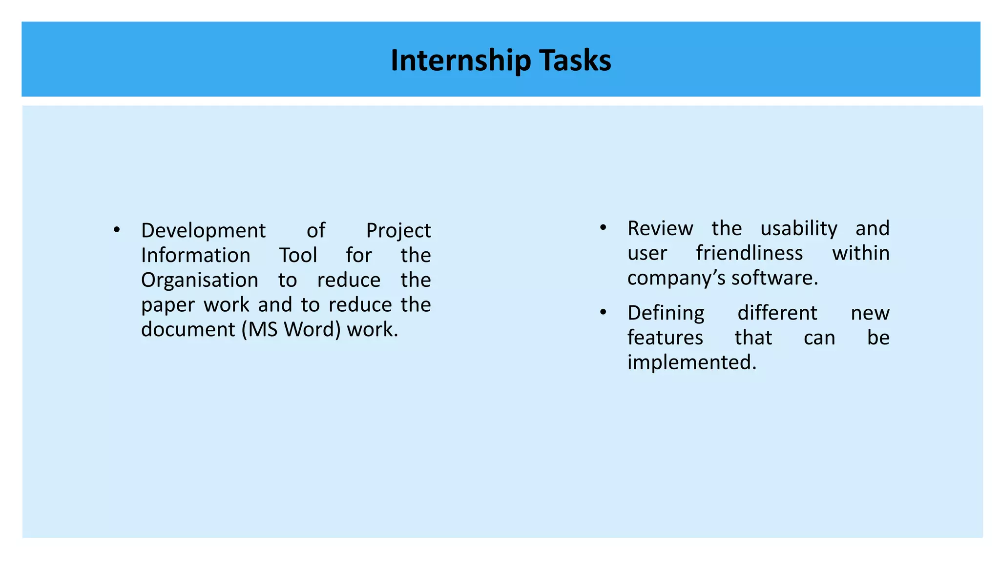 Internship project presentation | PPTX