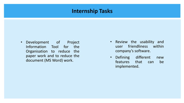 Internship project presentation | PPTX | Resume Writing and Advice ...
