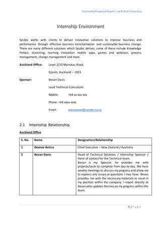 Internship project proposal report | DOCX