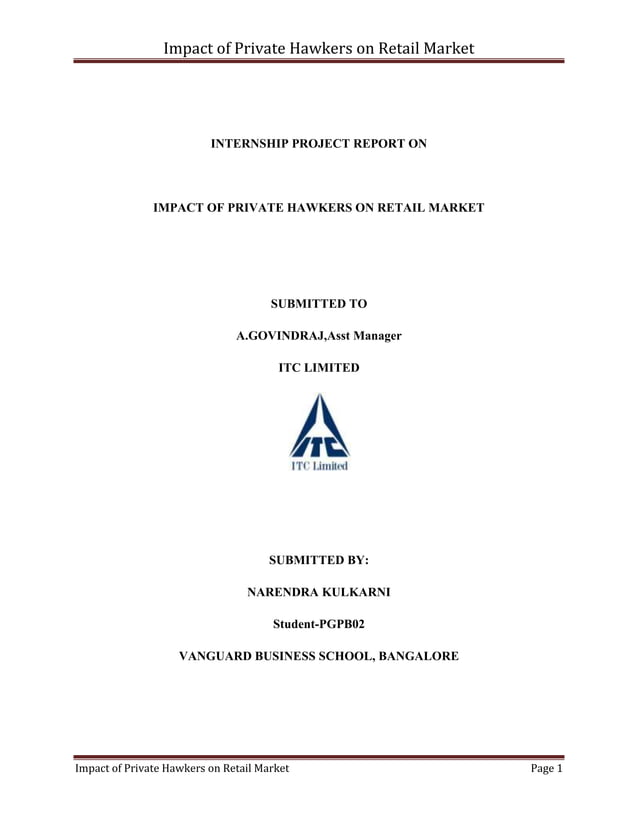 ITC Summer Internship | DOCX