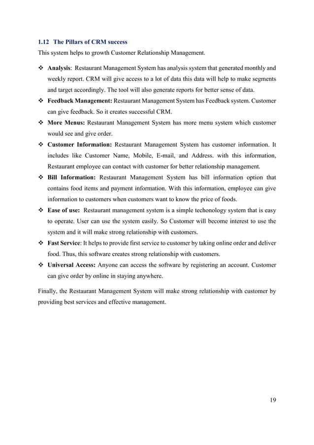 Online Restaurant Management System | PDF | Food Industry | Industries