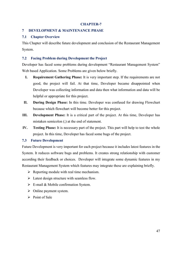 Online Restaurant Management System | PDF | Food Industry | Industries