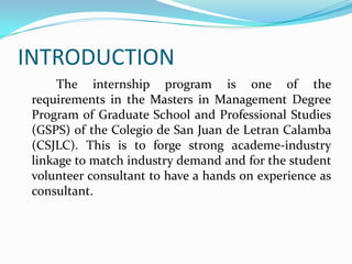 Internship report | PPTX | Business Utilities | Business