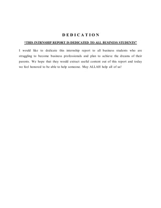 internship report on dairy industry for marketing | DOCX