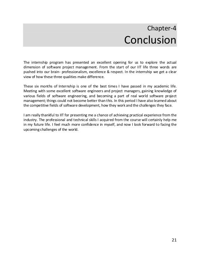 Final Internship Report Final Internship Report