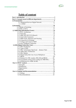 PTCL Six Weeks Internship report | PDF