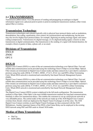 PTCL Six Weeks Internship report | PDF