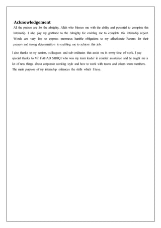 Internship report | DOCX