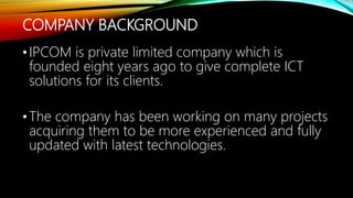 Internship report | PPTX