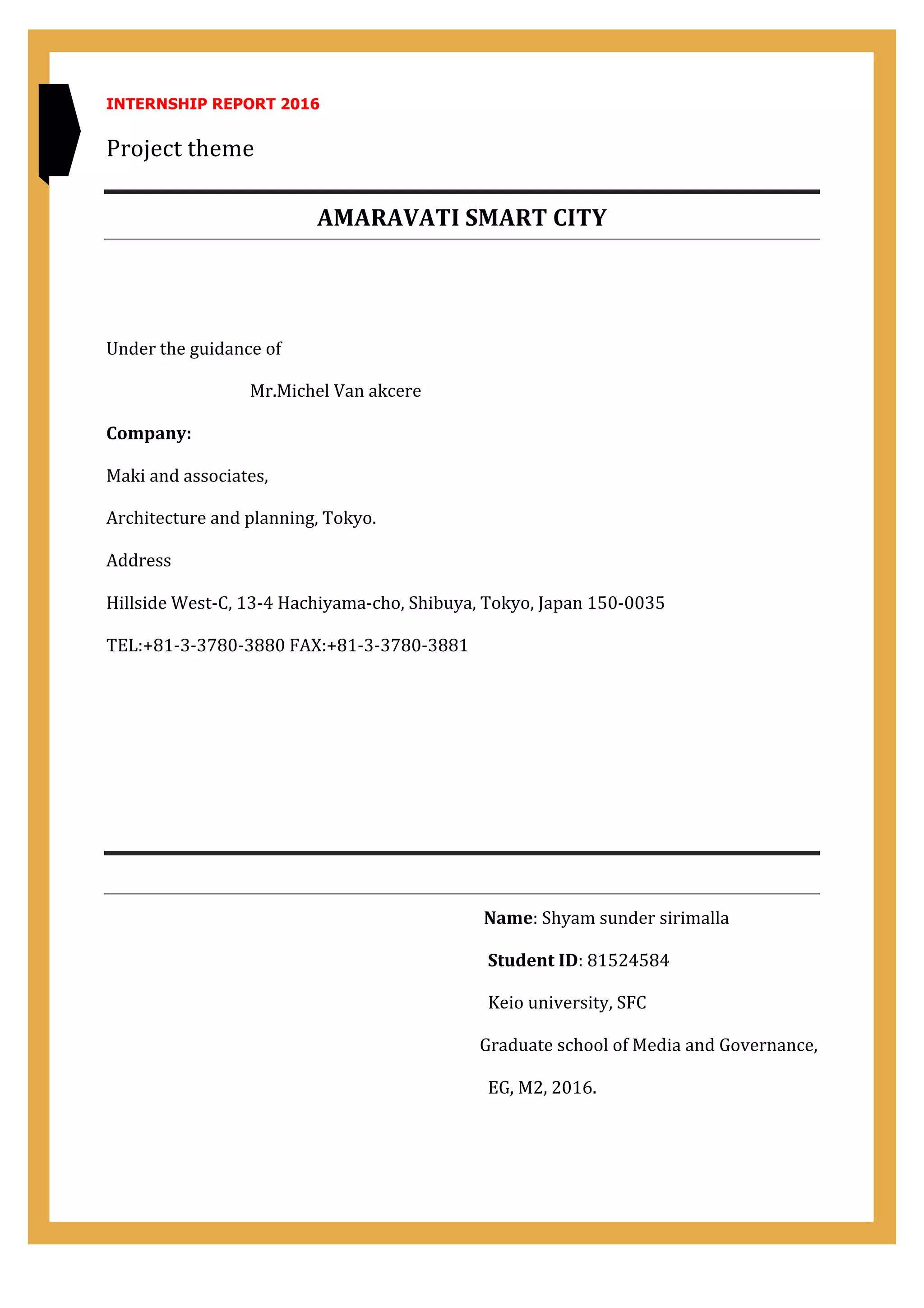 Amaravathi smart city project | PDF