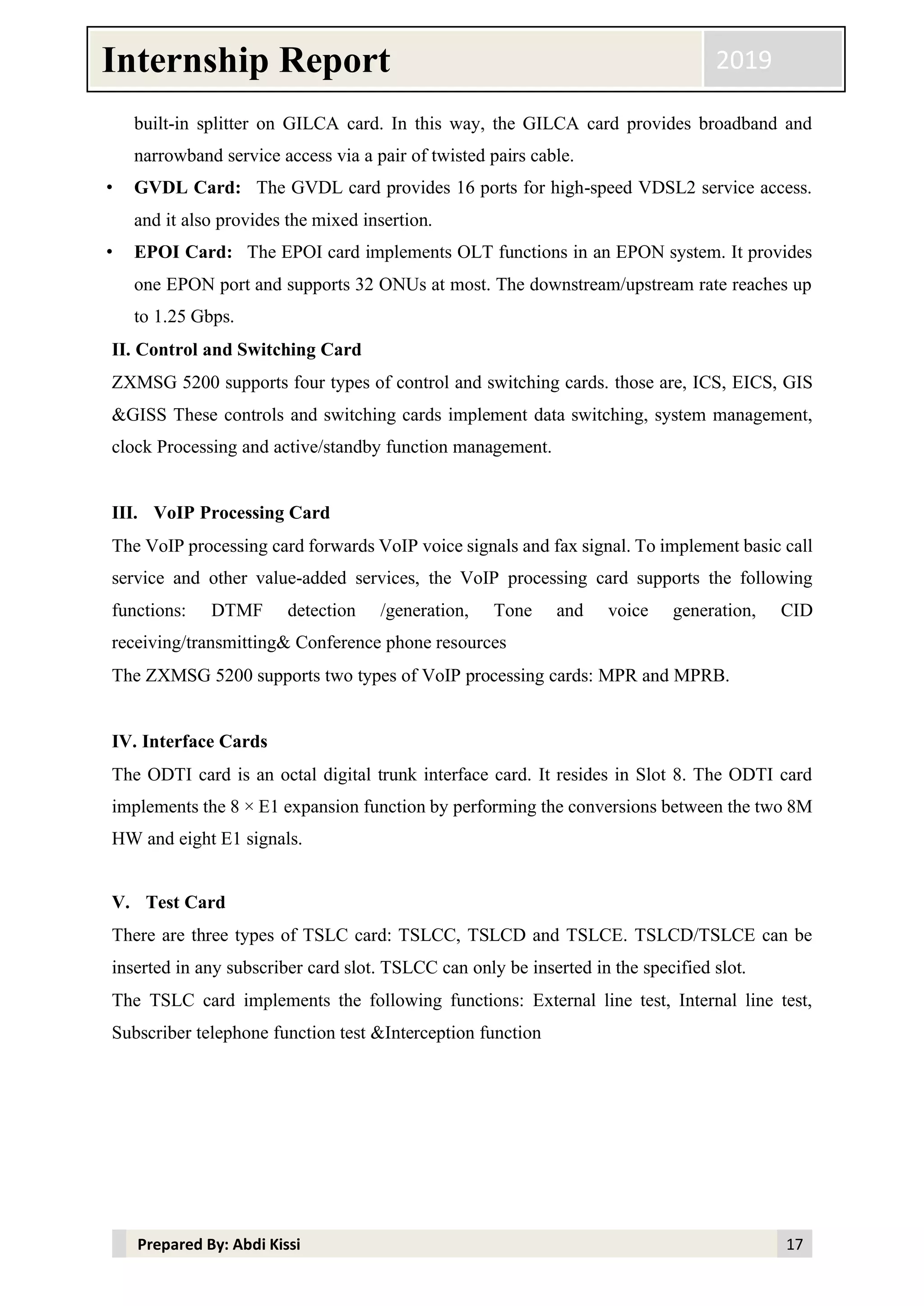 Internship report on ethio telecom,@NAAZ | PDF