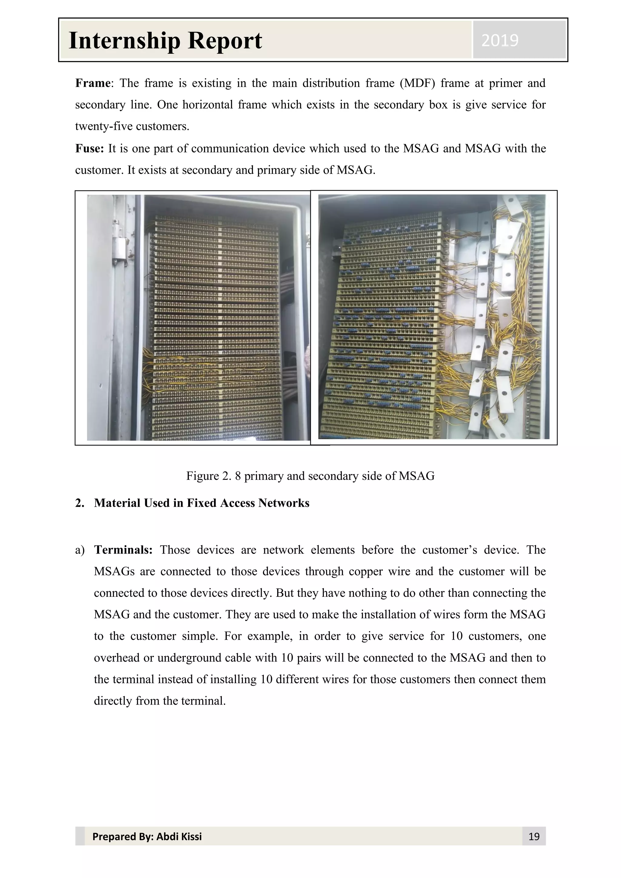 Internship report on ethio telecom,@NAAZ | PDF