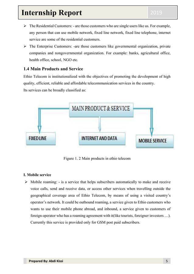 Internship report on ethio telecom,@NAAZ | PDF