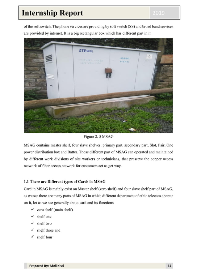 Internship report on ethio telecom,@NAAZ | PDF