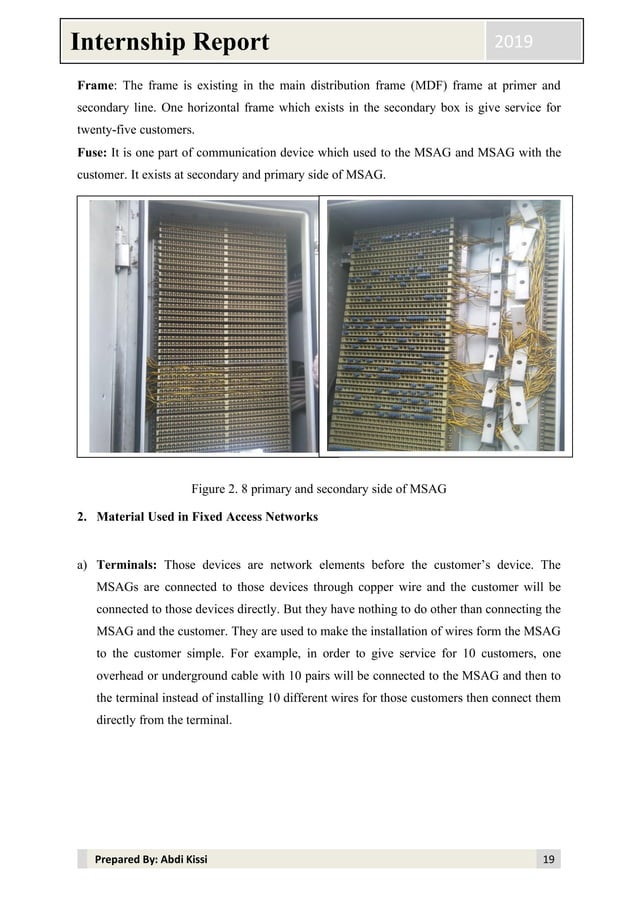 Internship report on ethio telecom,@NAAZ | PDF
