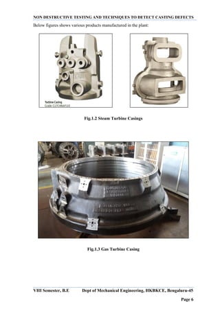 VTU Internship Report.[Peekay Steel Castings] | PDF