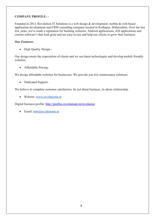 internship report.pdf | Web Design and HTML | Internet