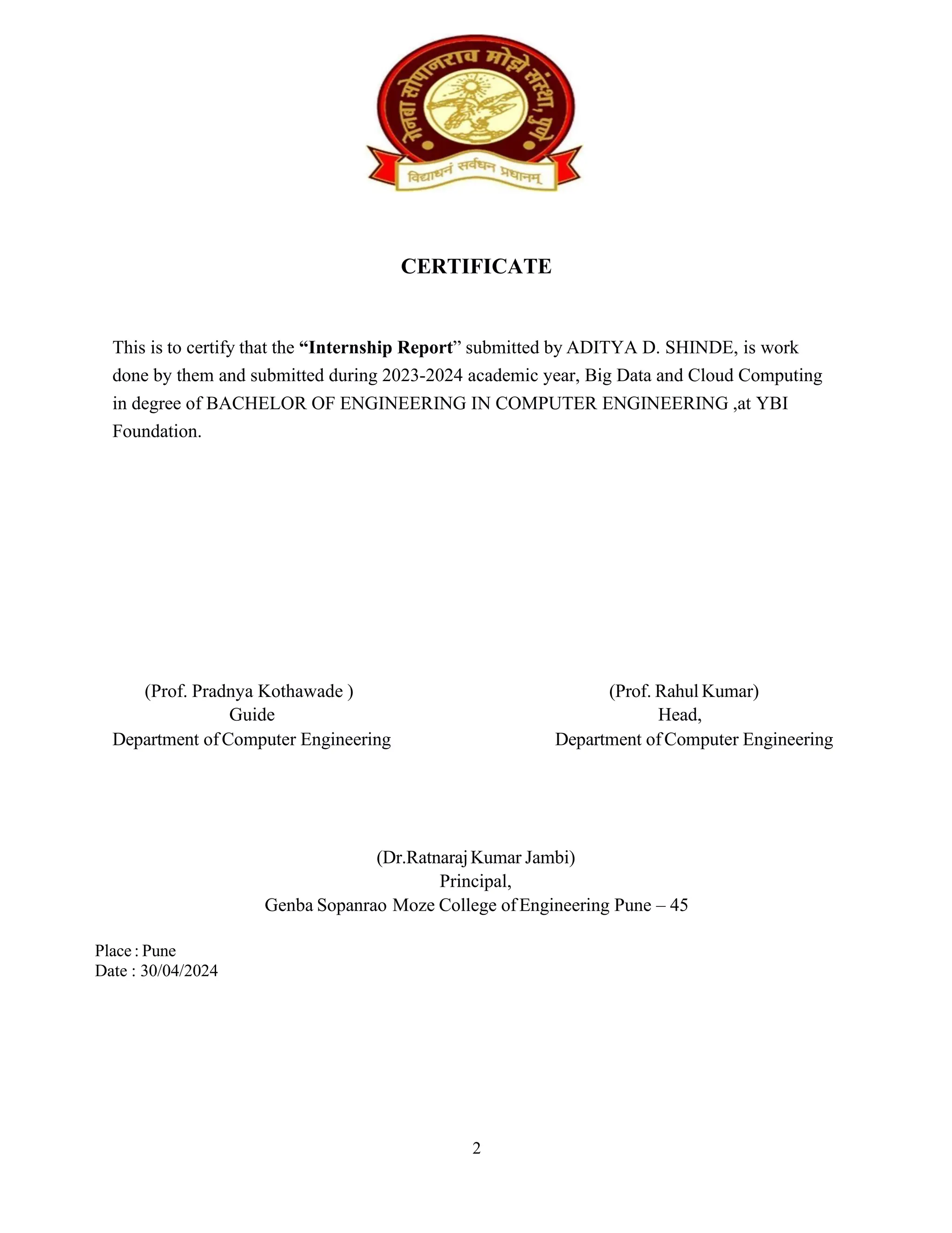 Internship Report].pdf iiwmoosmsosmshkssmk | PDF