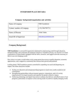 Internship Report].pdf iiwmoosmsosmshkssmk | PDF