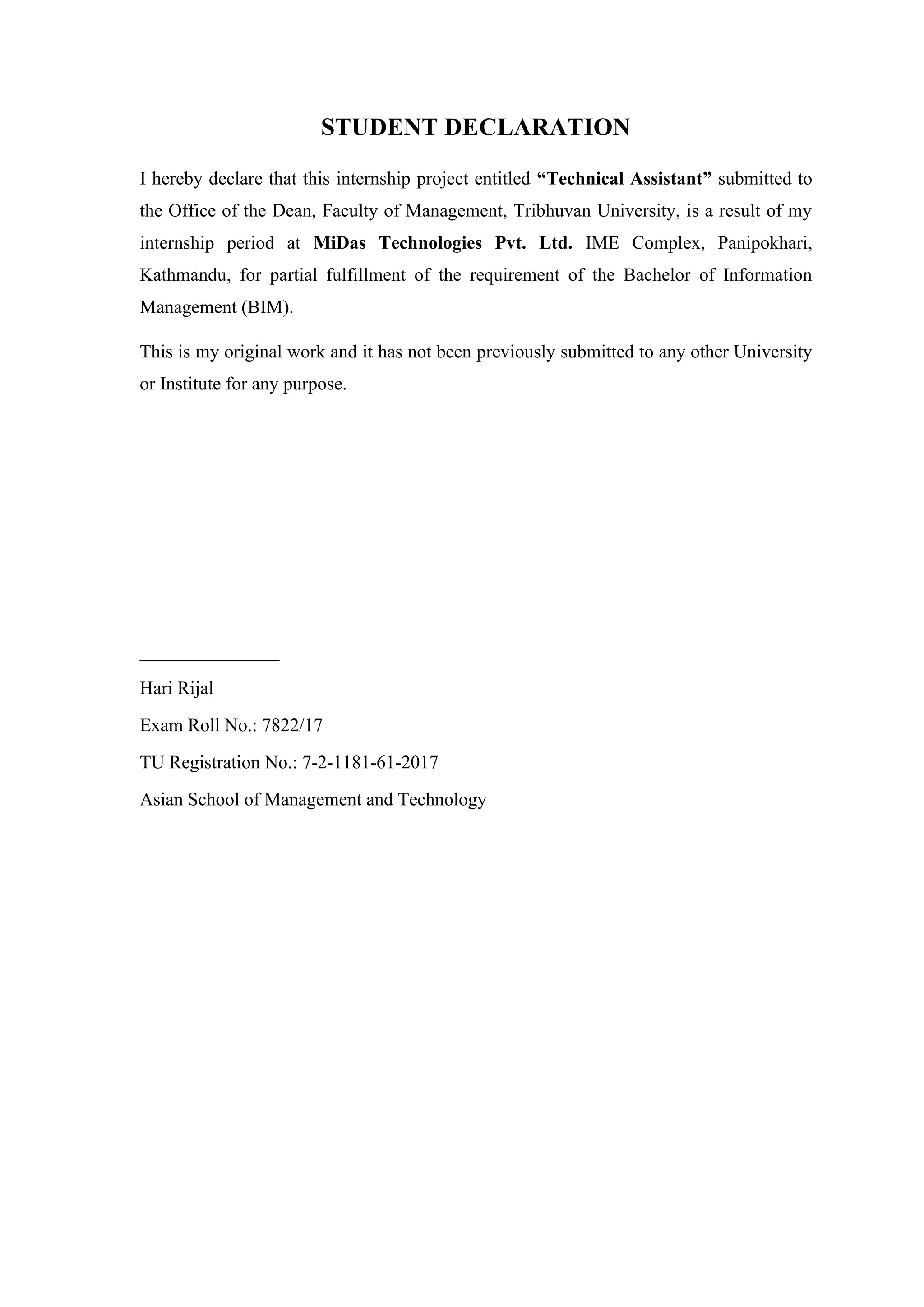 Internship Report - Hari Rijal.pdf