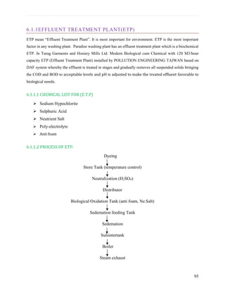 Internship report of Turag Garments & Hosiery Mills Ltd. | PDF