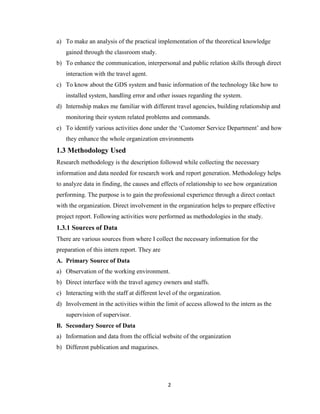 Simple Formate of internship Report | PDF