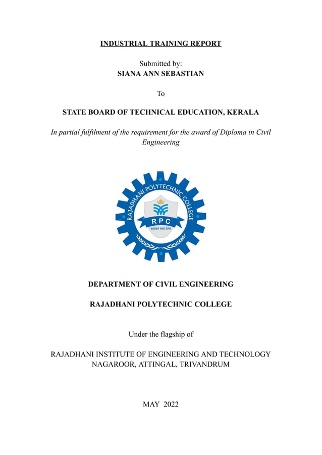 Internship Report Semester 2 Civil Engineering. | PDF | Civil ...
