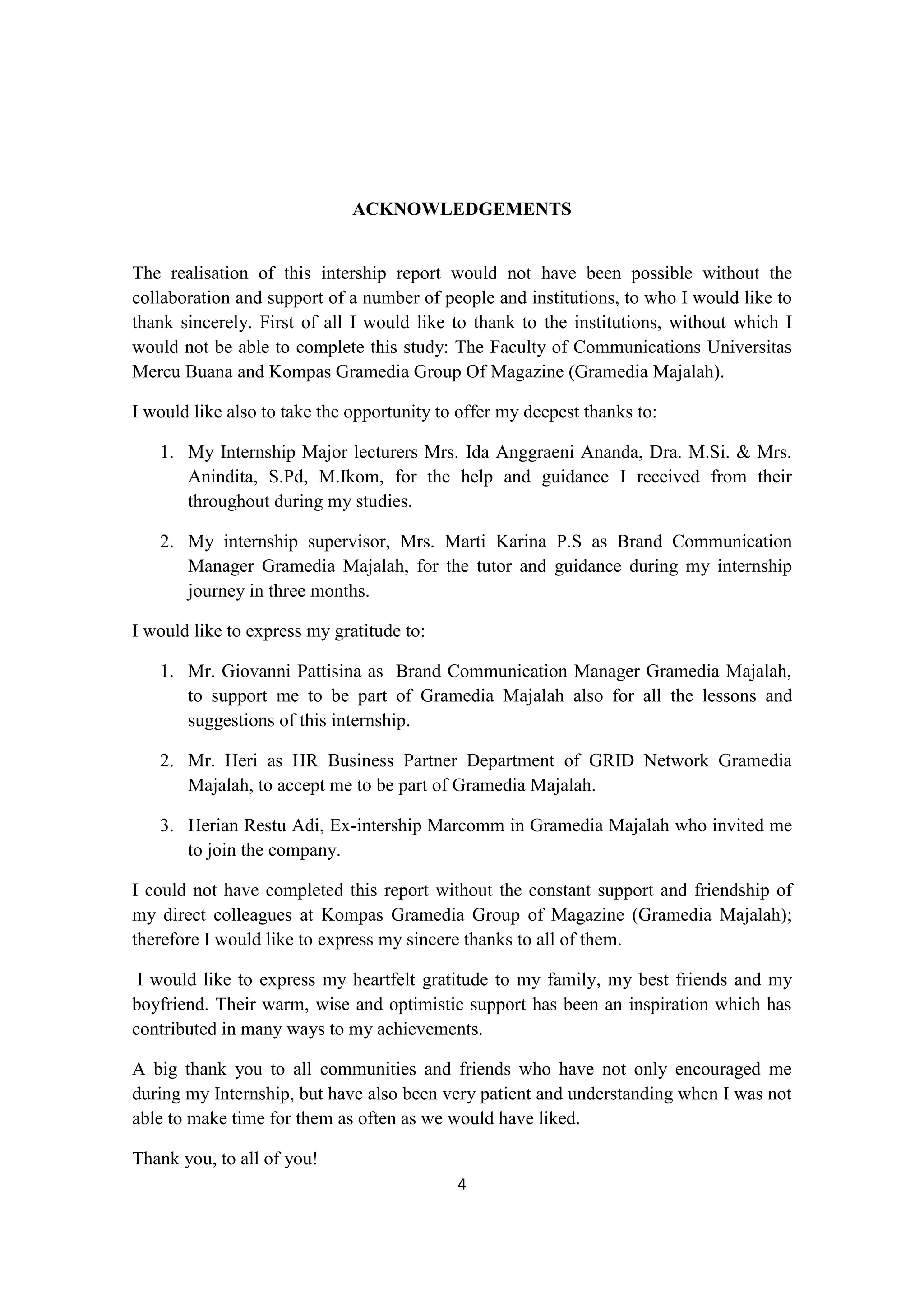 Kompas Gramedia (Grid Network) Internship Report | PDF
