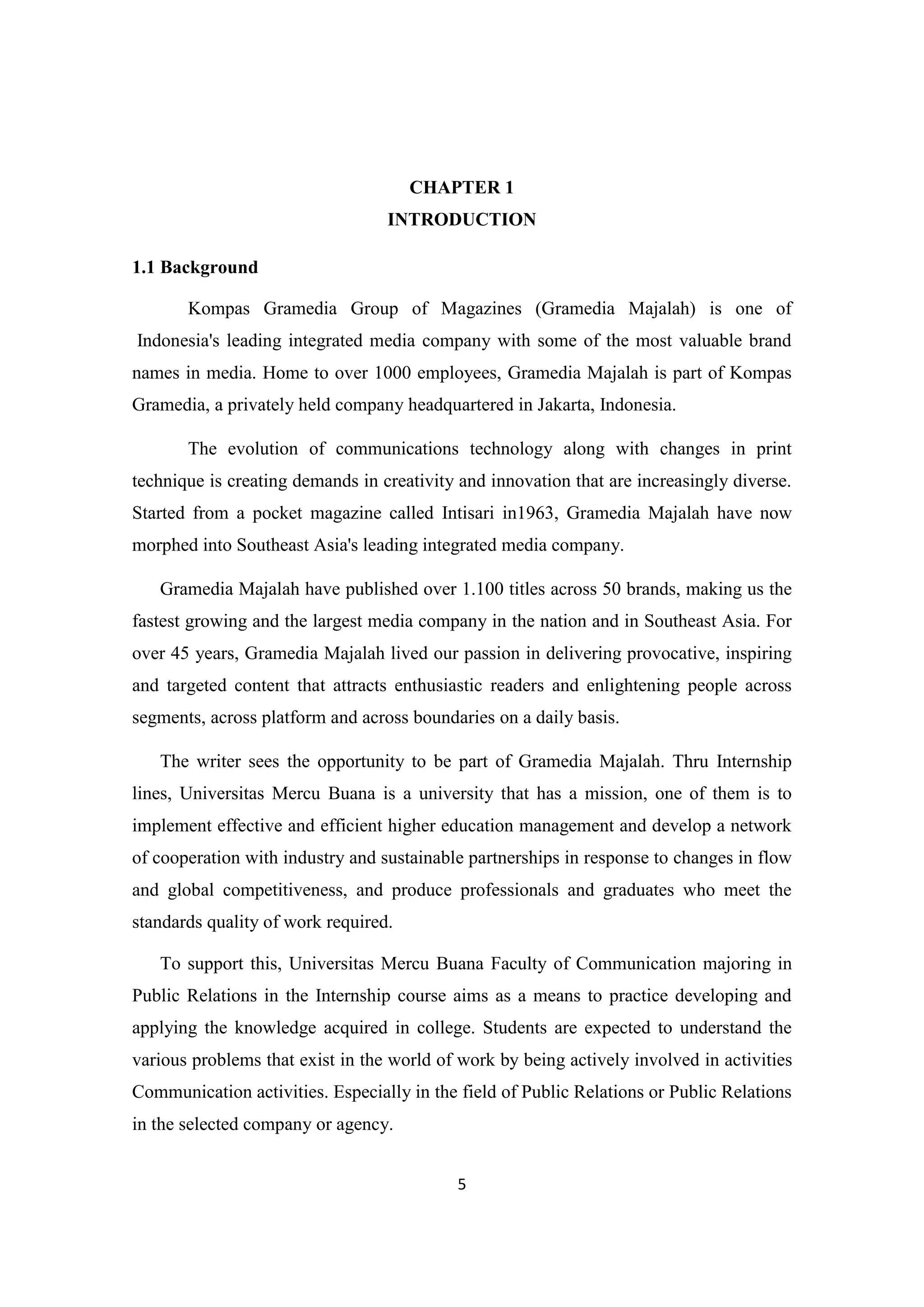 Kompas Gramedia (Grid Network) Internship Report | PDF