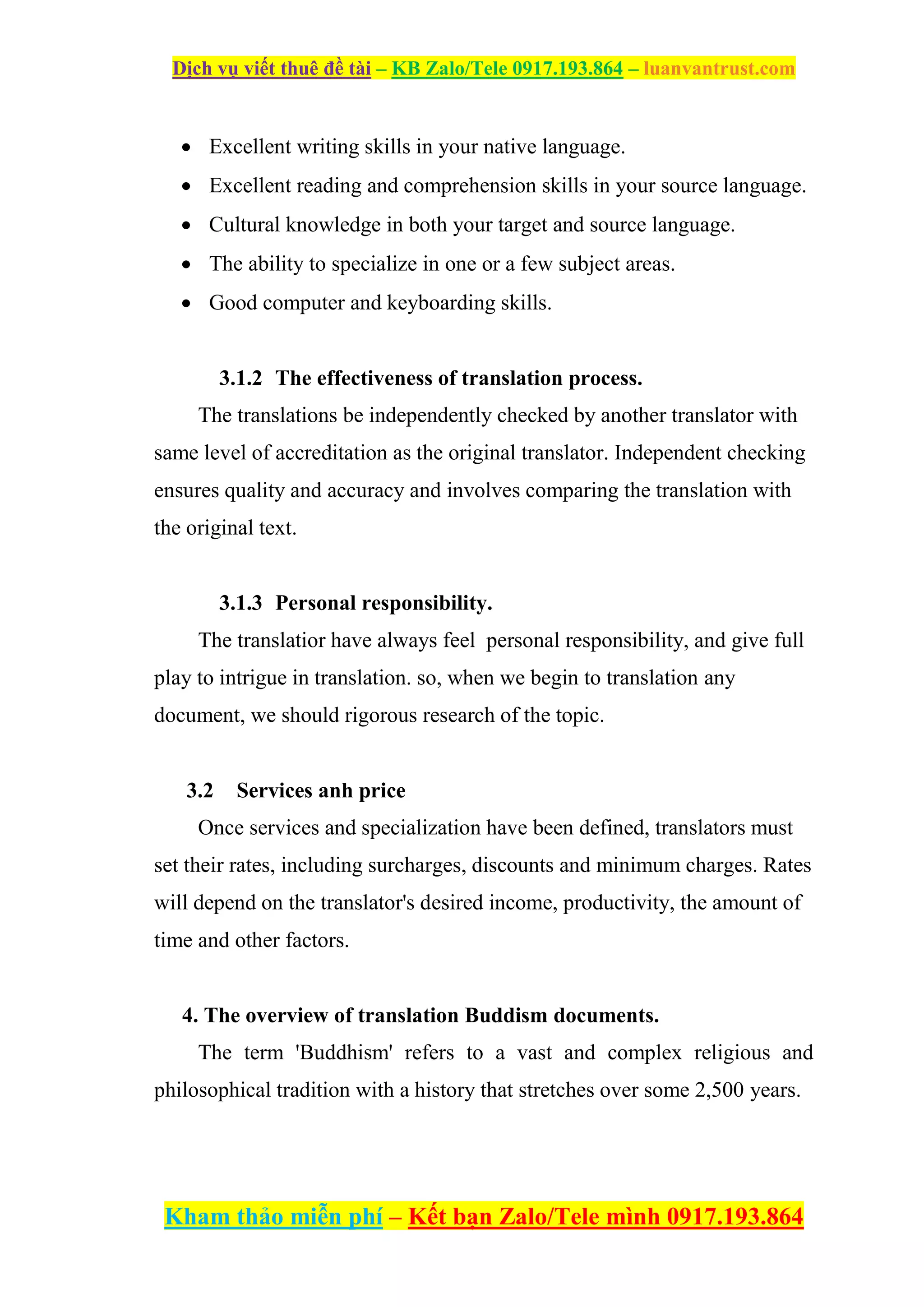 Internship report advantages and disadvantages of translation buddhism ...