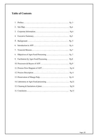 Internship report Agro food processing,Multan | PDF