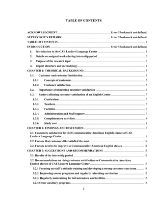 INTERNSHIP REPORT AT CAE LEADERS LANGUAGE CENTER | DOCX