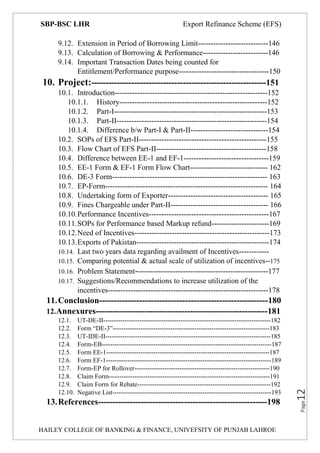 State Bank of Pakistan, BSC Internship Report | PDF
