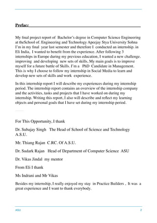 Internship report copy | PDF