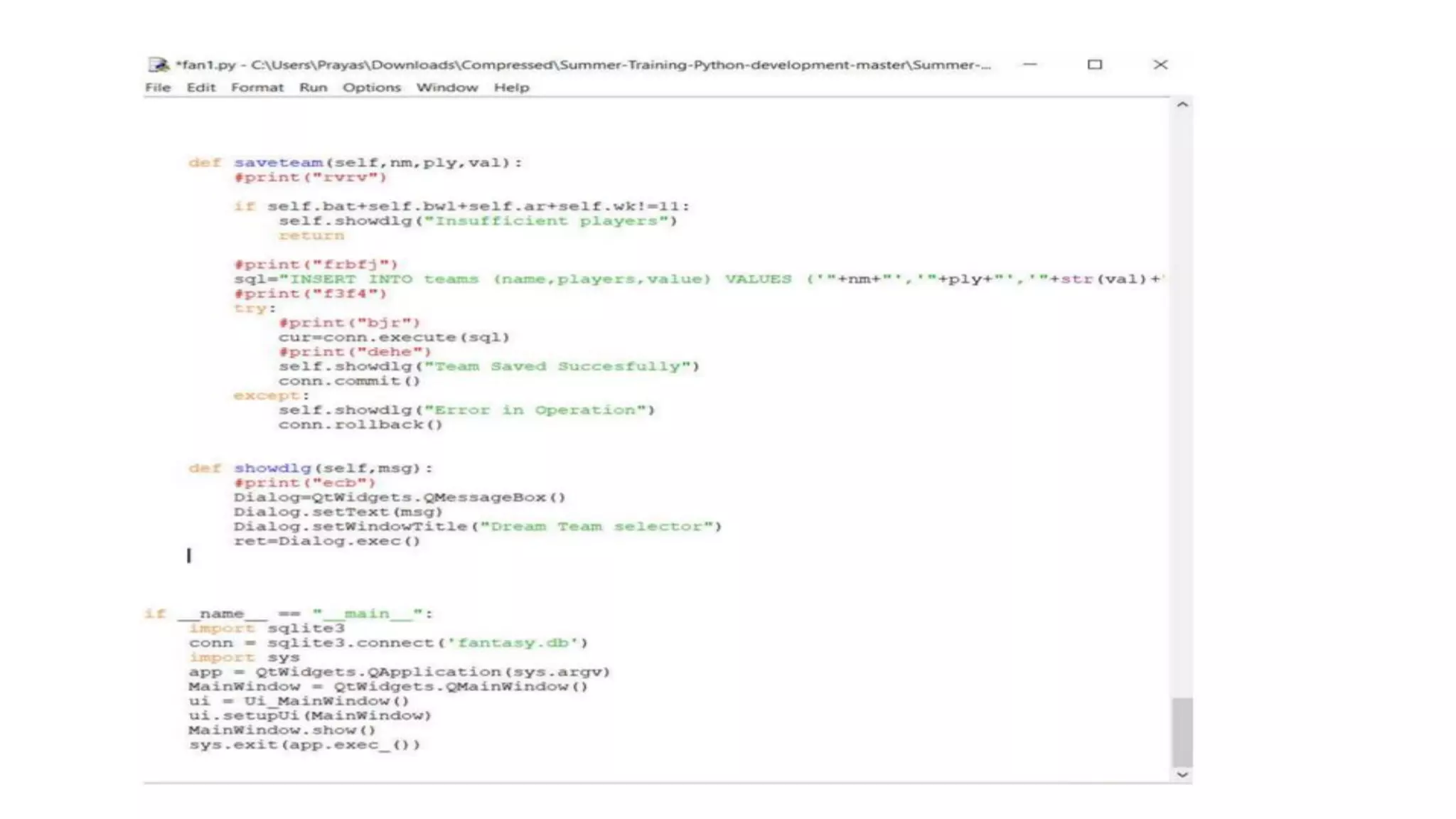 report on internshala python training | PDF