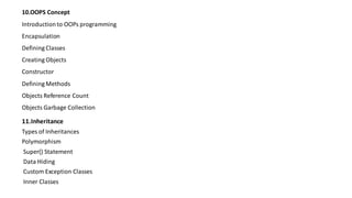 report on internshala python training | PDF