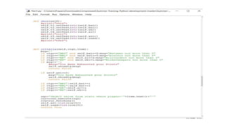 report on internshala python training | PDF