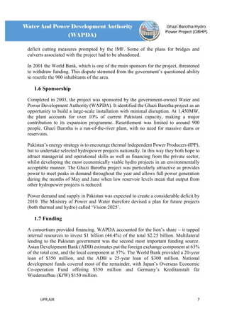 Ghazi Barotha Hydropower project Internship Report | PDF
