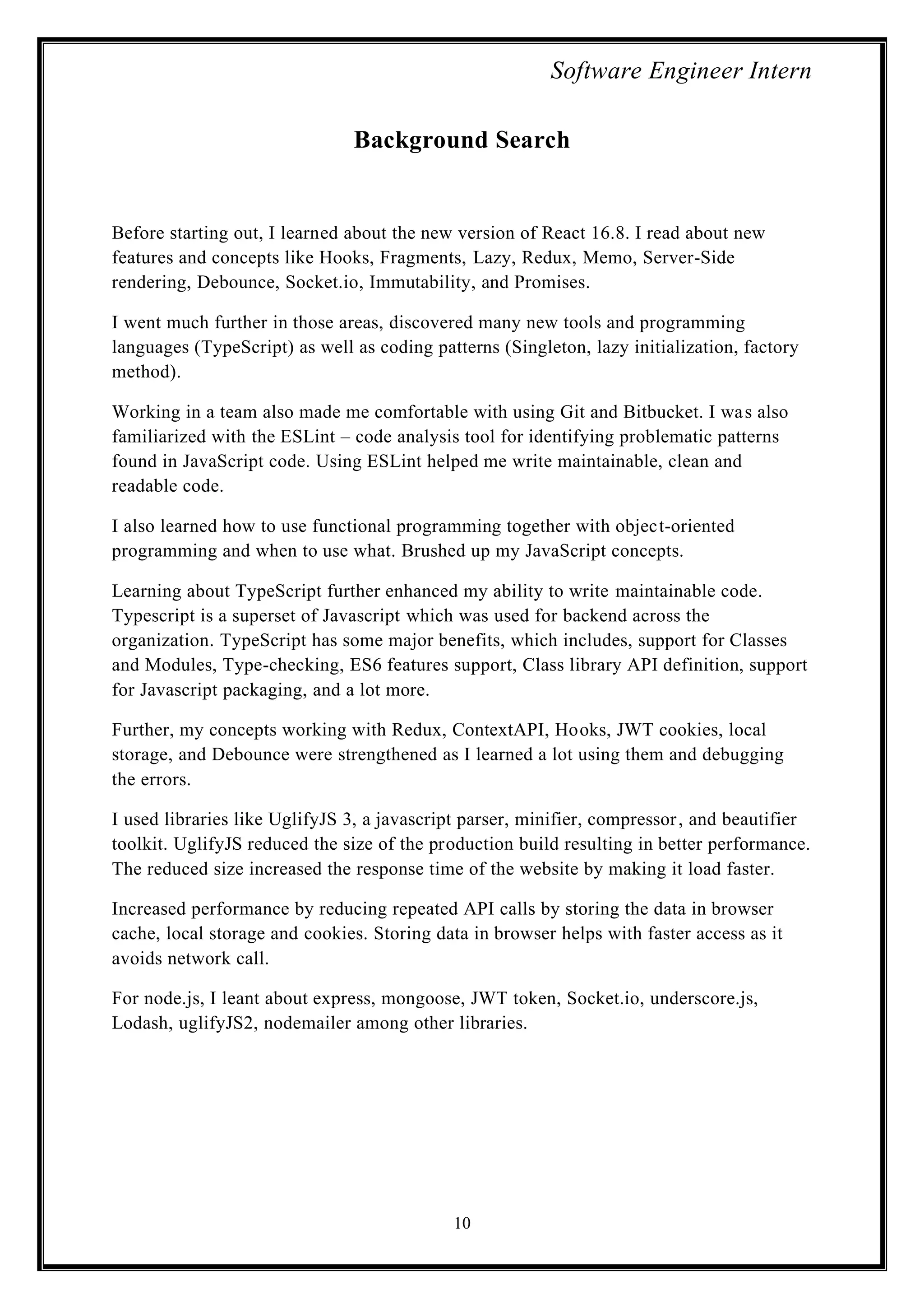 Computer Science Internship Report PDF Leena AI | PDF