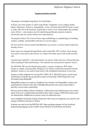 Computer Science Internship Report PDF Leena AI | PDF