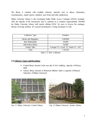 Internship report on dhaka university library 2015 (information science ...