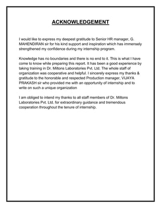 Internship training report on Dr. Milton Laboratories Pvt. Ltd..docx
