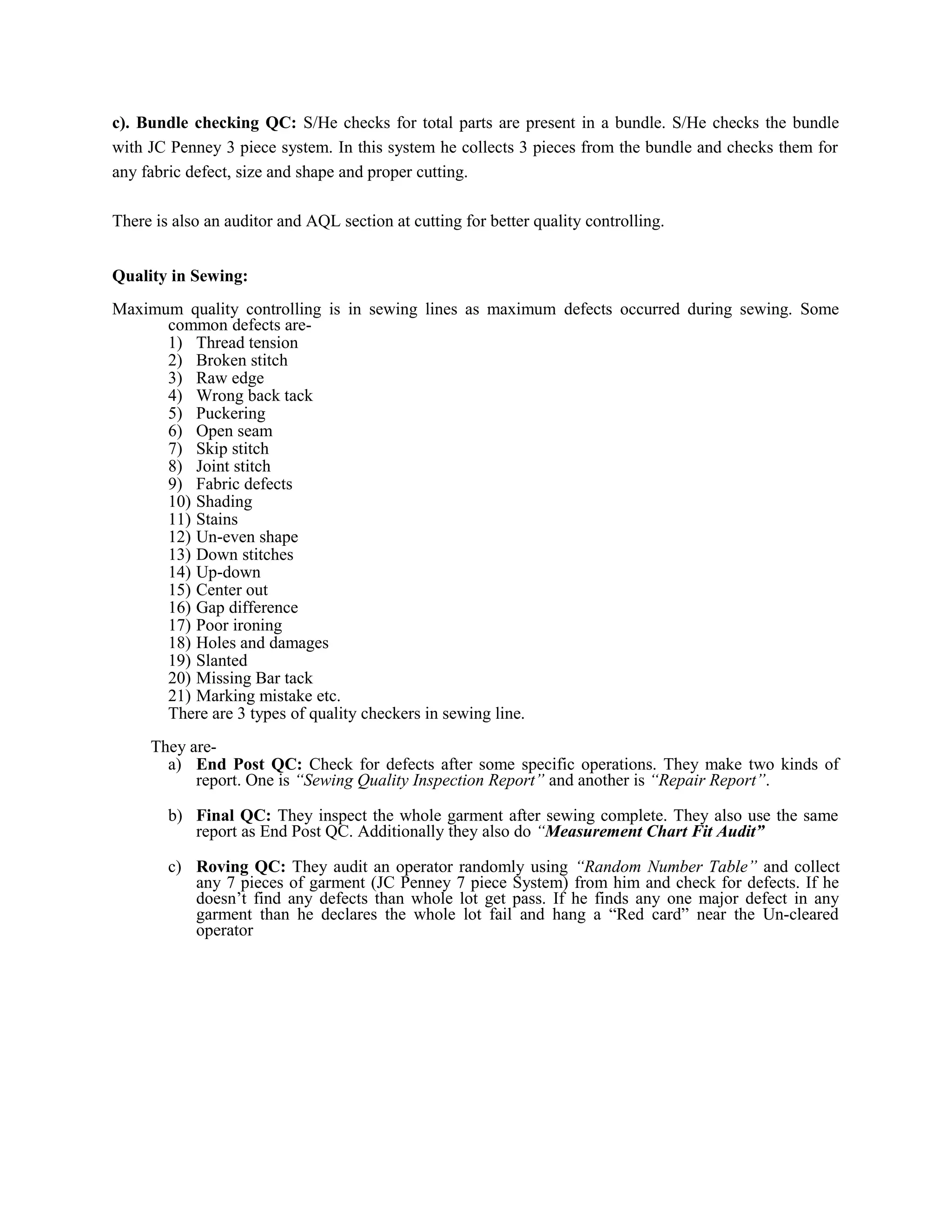 Internship Report on Garments Merchandising | DOC
