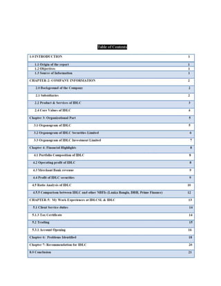 Internship report on idlc 072045 spring 11 | PDF