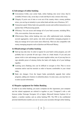 Internship Report on Online Banking Operation | PDF