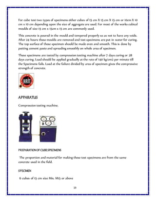Internship report on rcc road | DOCX